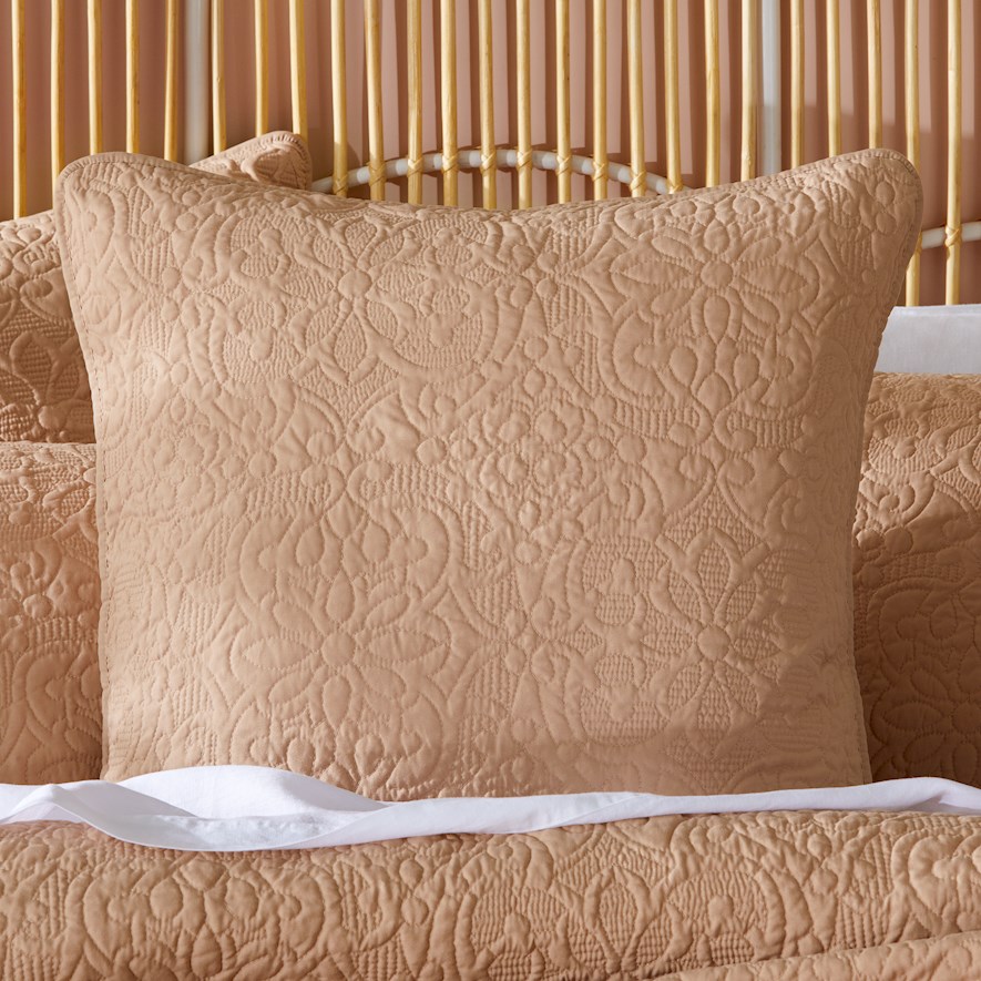 Chloe Soft Clay Quilted Coverlet Separates | Adairs