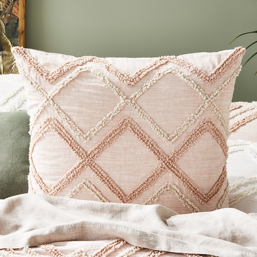Bonnie Chenille Blush Quilt Cover Separates | Adairs