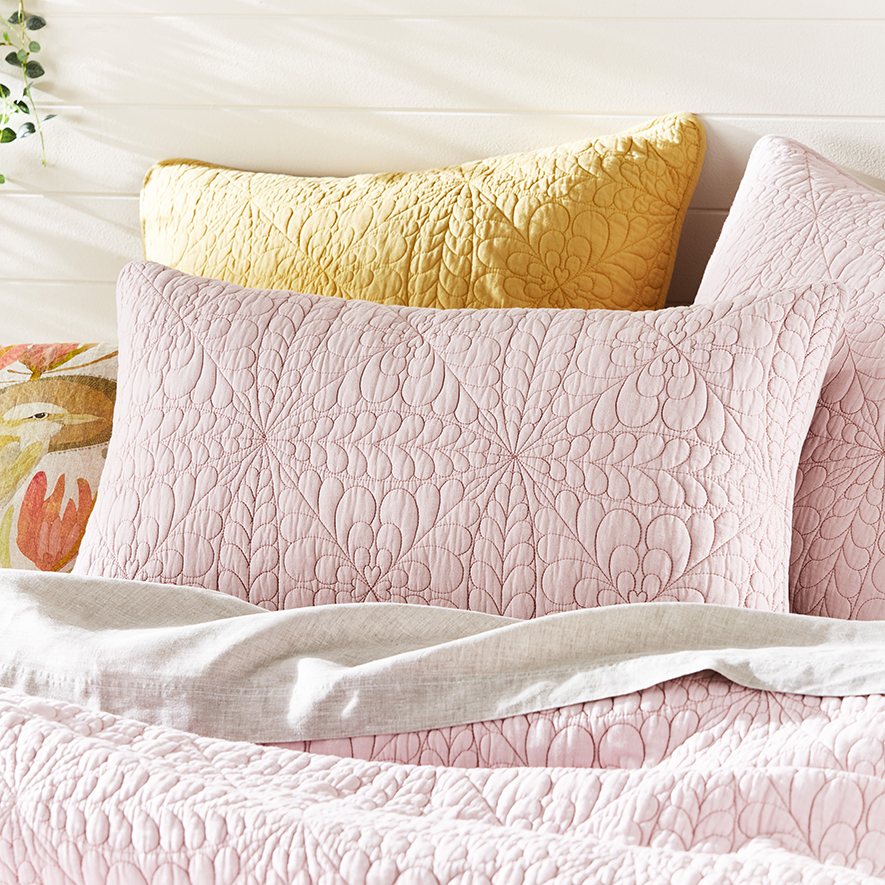 Daisy Petal Quilted Quilt Cover Separates | Adairs