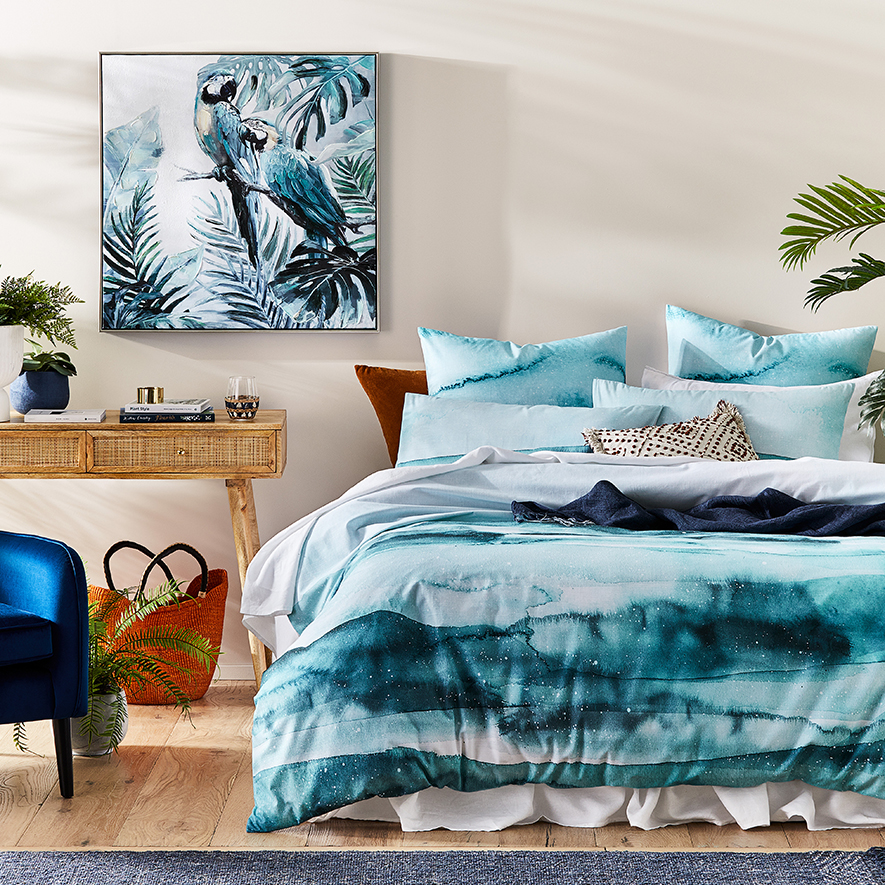 Home Republic - Serene Multi Quilt Cover Set + Separates | Adairs