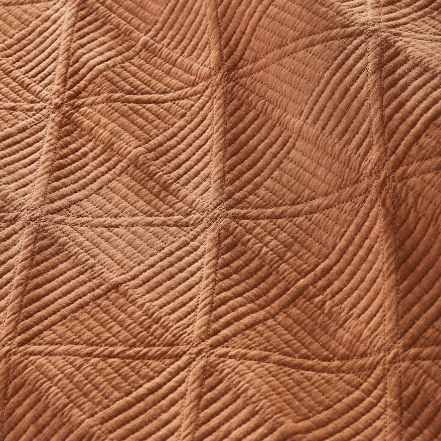 Prism Clay Quilted Coverlet Separates | Adairs