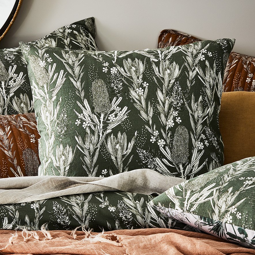 Home Republic - Native Floral Green Quilt Cover Set + Separates | Adairs
