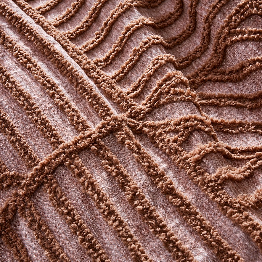 Kian Chenille Clay Quilt Cover Separates | Adairs