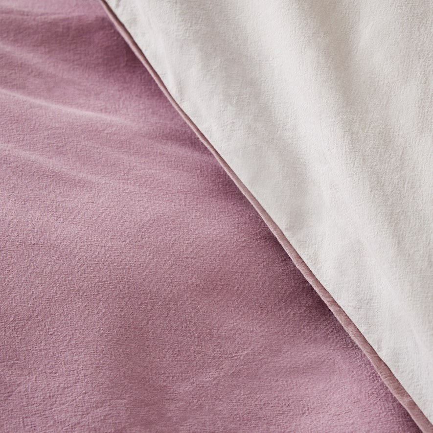 Two Toned Stonewashed Amethyst Quilt Cover Set + Separates | Adairs