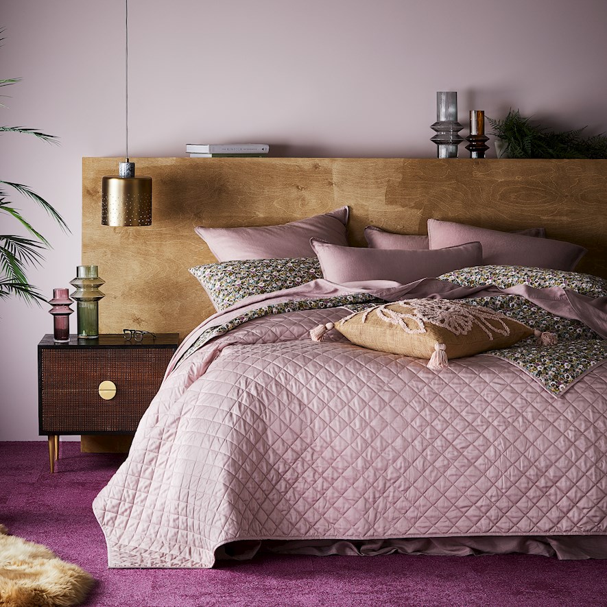 Home Republic - Viola Quilted Coverlet + Pillowcases | Adairs