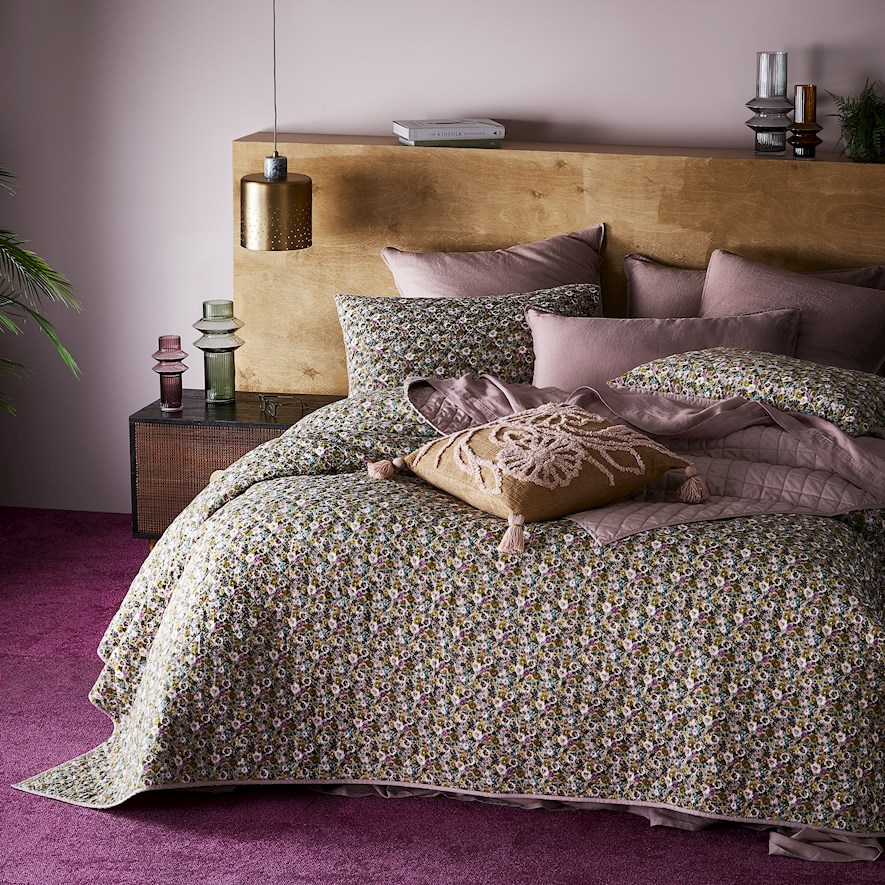Home Republic - Viola Quilted Coverlet + Pillowcases | Adairs