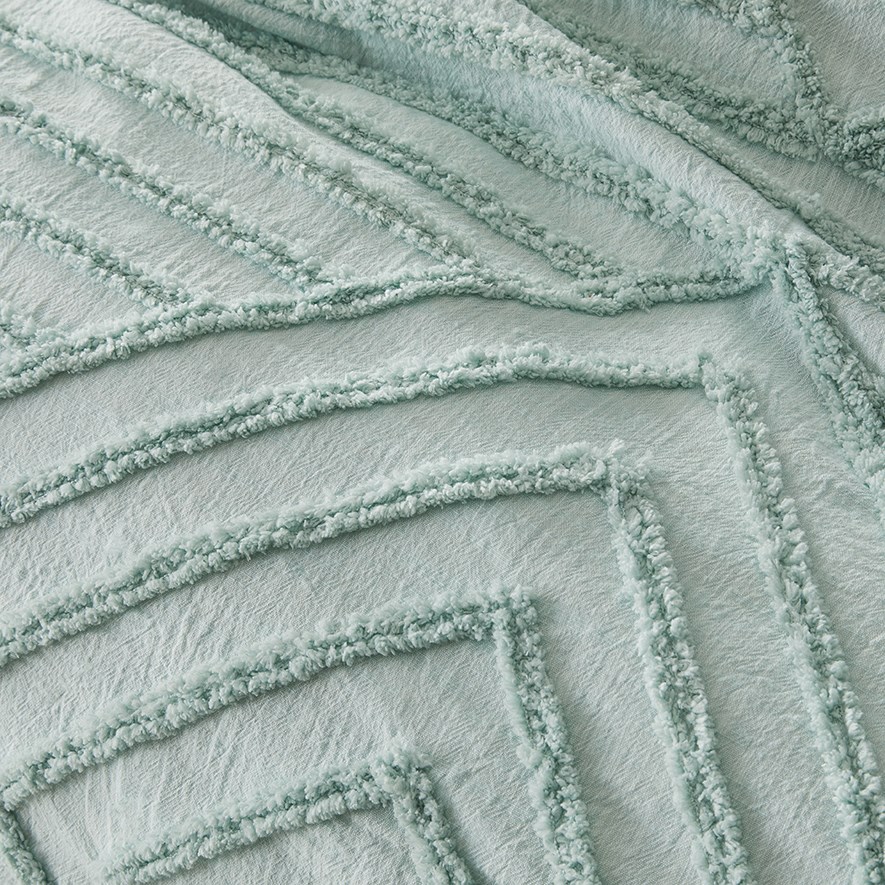 Harlow Tufted Mint Quilt Cover Separates | Adairs