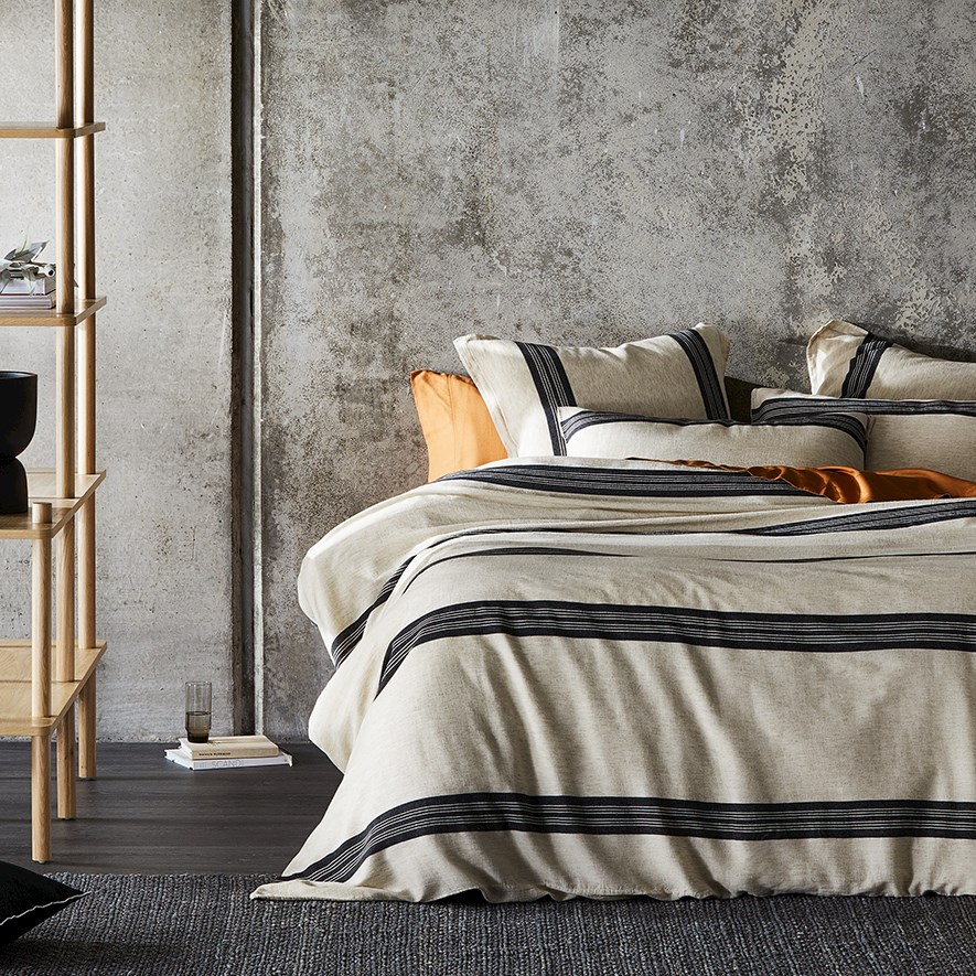 Mark Tuckey Desert Stripe Sand Quilt Cover Separates | Adairs