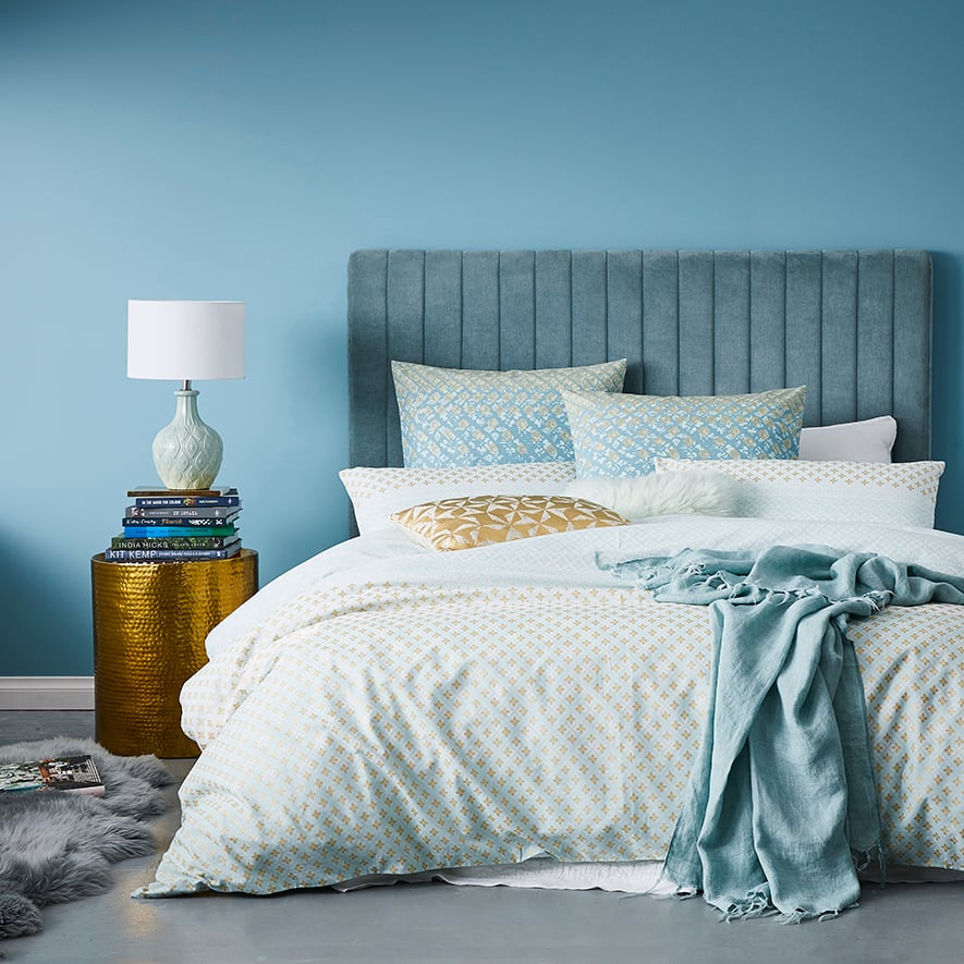 Mercer + Reid - Ayana Sky Quilt Cover Set + Separates | Adairs