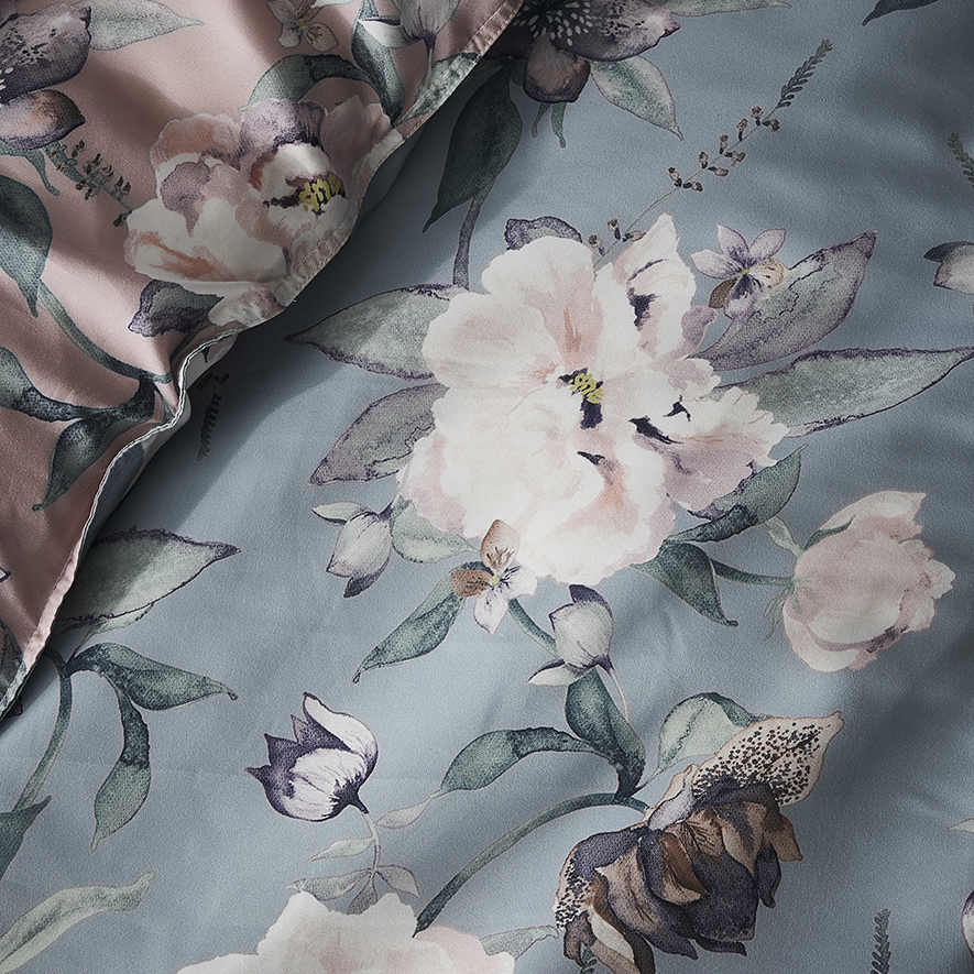 Mercer + Reid - Winter Romance Fog Quilt Cover Set + Separates | Adairs