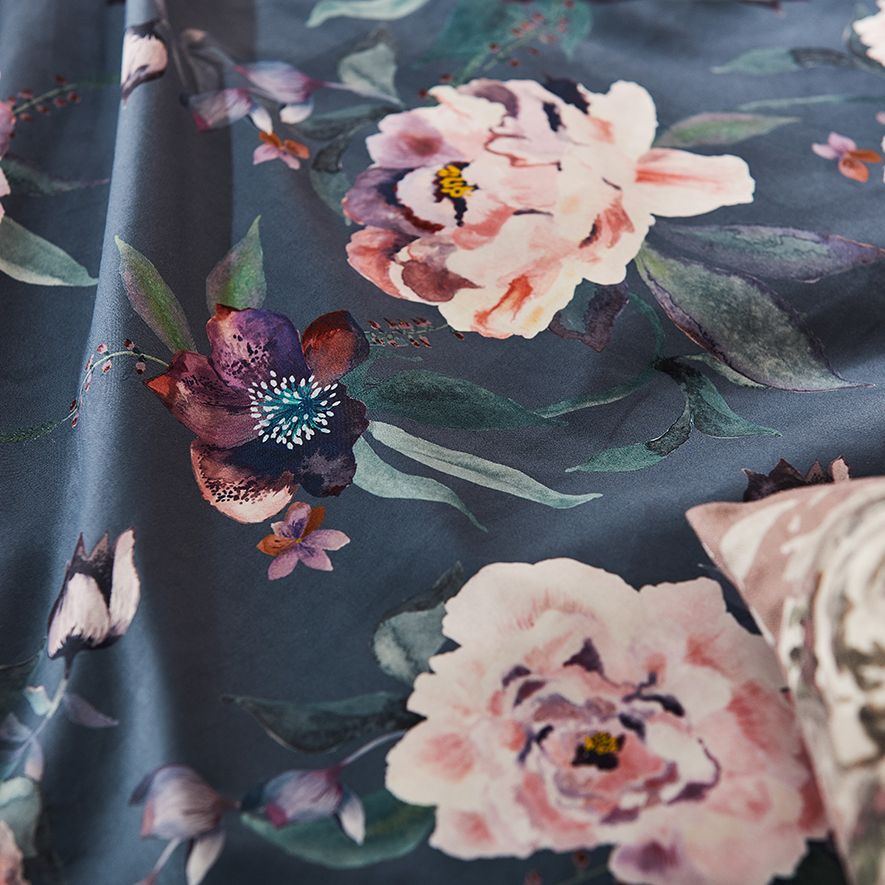 Mercer + Reid - Winter Romance Navy Quilt Cover Set + Separates | Adairs