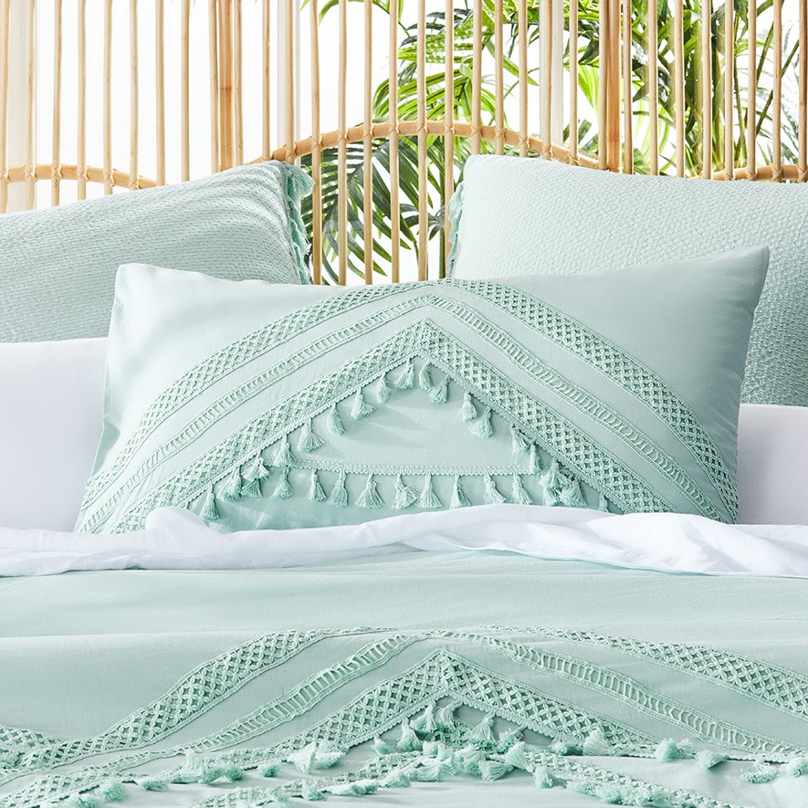 Rebecca Judd Loves Como Mint Quilt Cover Separates | Adairs