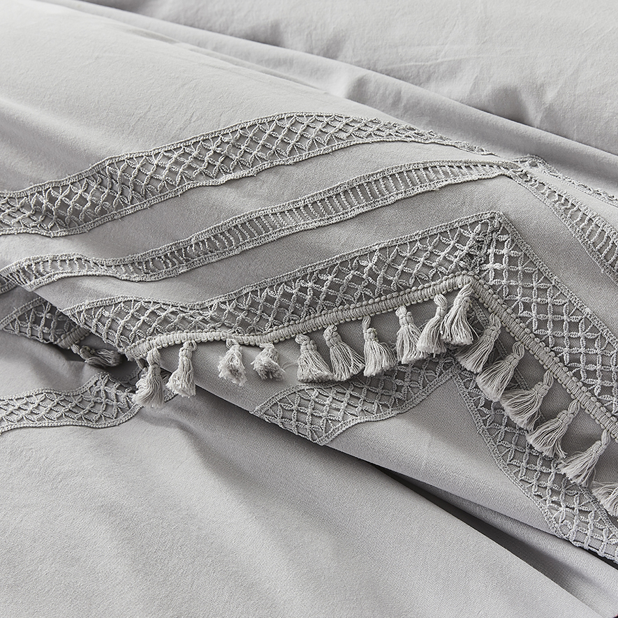Rebecca Judd Loves Como Silver Quilt Cover Separates | Adairs