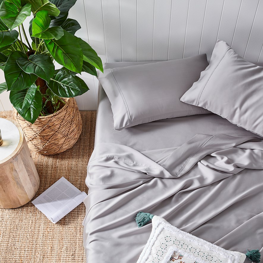 Eco Dove Dove Sheet Set | Adairs