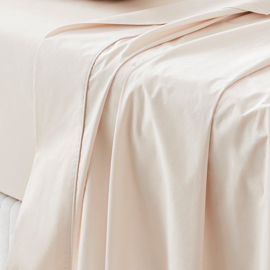 Fresh Cotton Percale Sand Sheet Set | Adairs