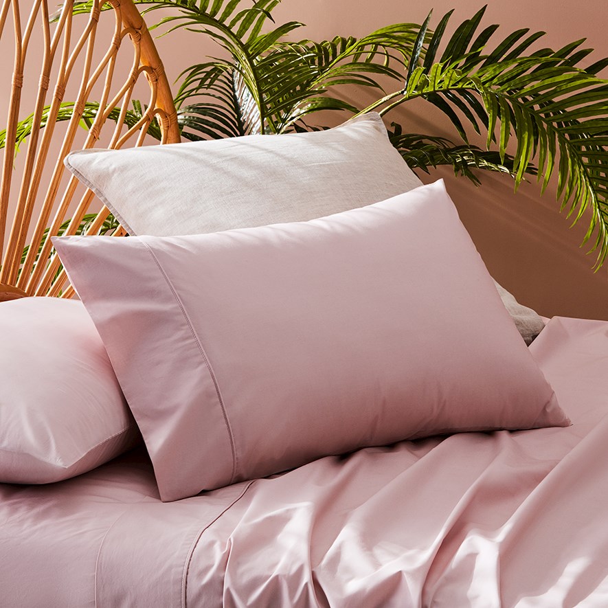 Fresh Cotton Percale Lotus Sheet Set | Adairs