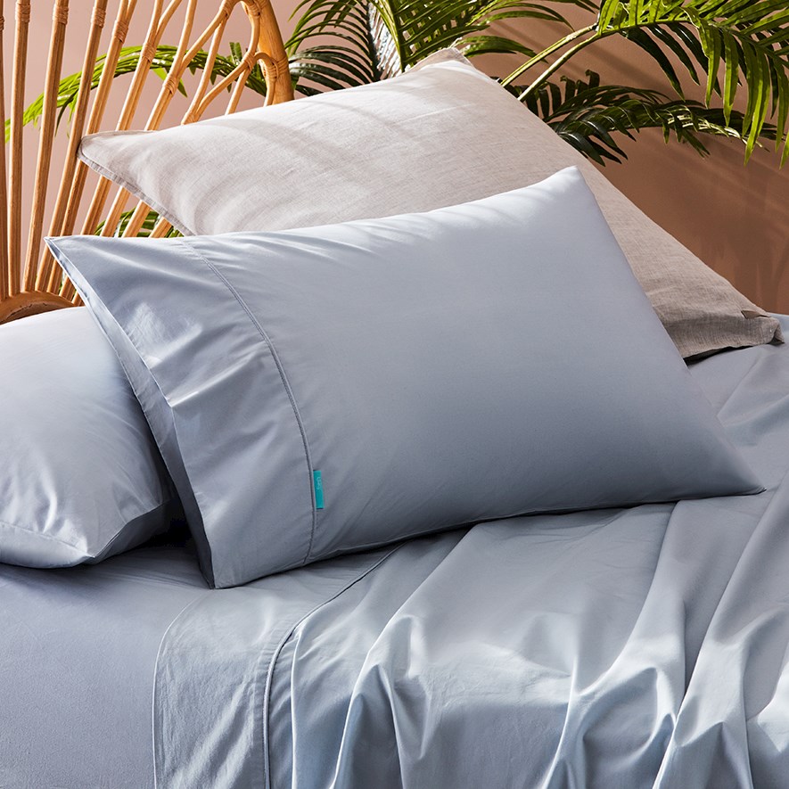 Fresh by Home Republic - Sky Grey Fresh Sheet Separates | Adairs