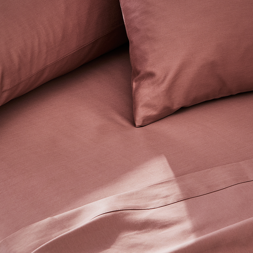 600TC Bamboo Cotton Rose Sheet Set | Adairs