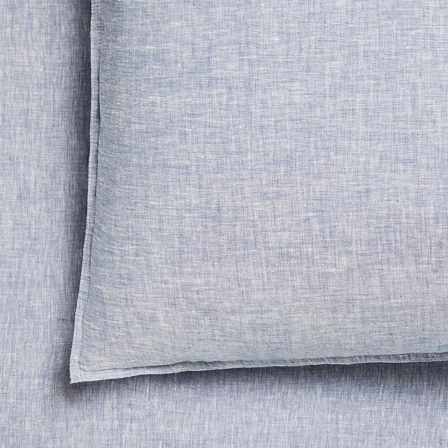 Vintage Washed Linen Sheet Separates in Sky Blue | Adairs