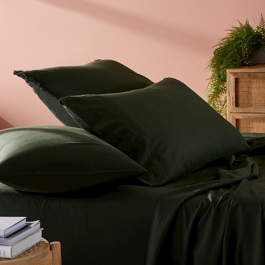 Bamboo Linen Ivy Sheet Separates | Adairs