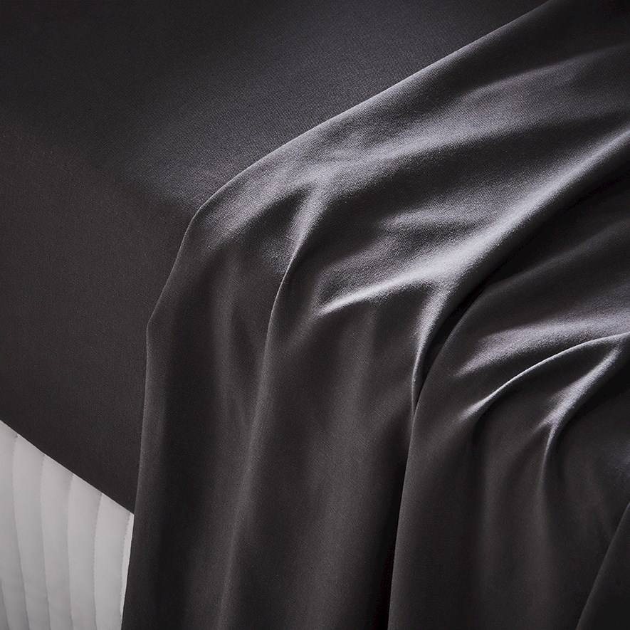 Bamboo Linen Coal Sheet Separates | Adairs