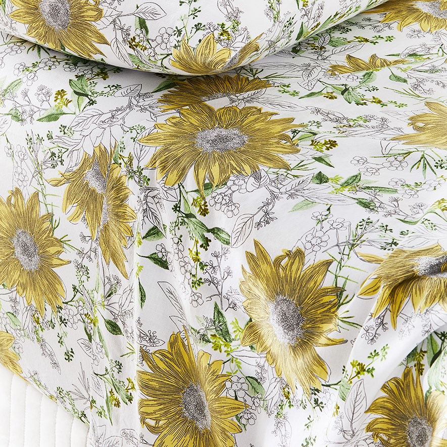 Home Republic - Bloom Sunflowers Sheet Set | Adairs