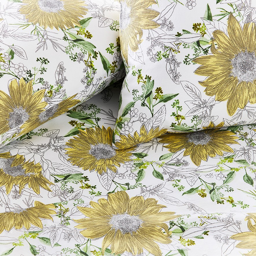 Home Republic - Bloom Sunflowers Sheet Set | Adairs