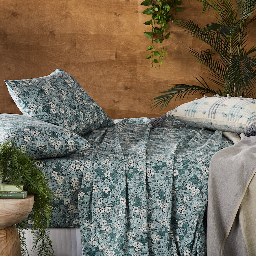 Printed Cypress Bloom Sheet Set | Adairs