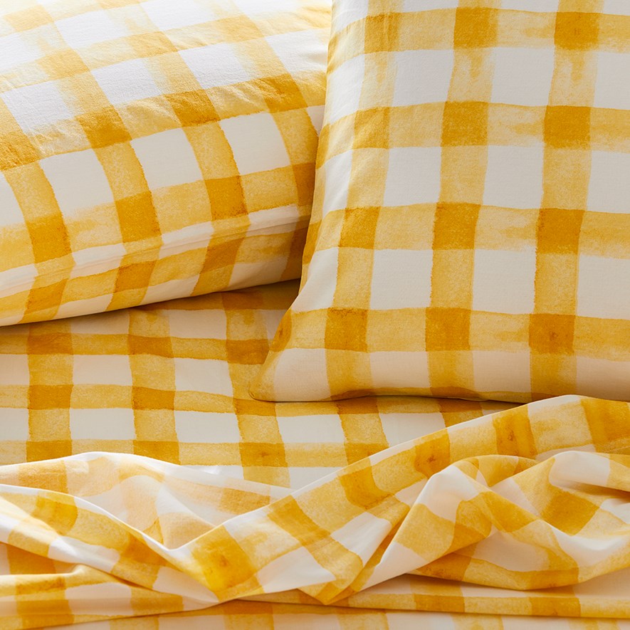 Printed Pear Check Sheet Set | Adairs
