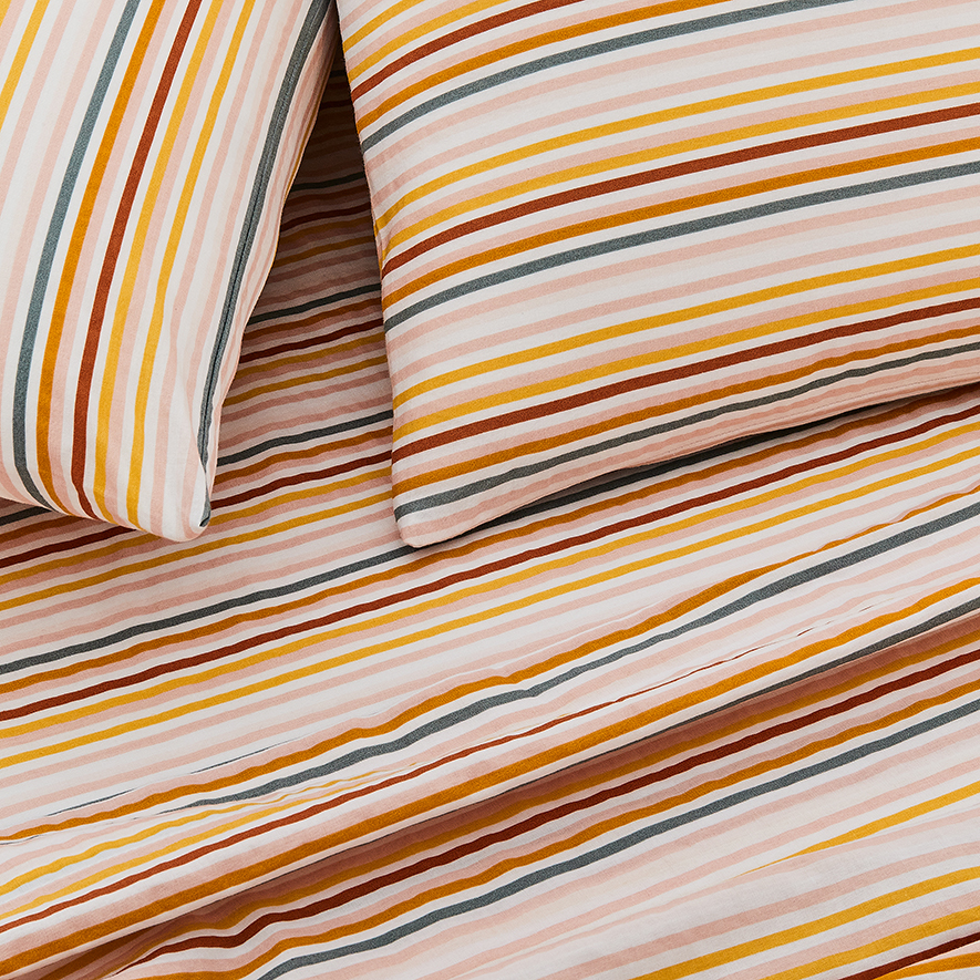 Printed Retro Stripe Sheet Set | Adairs