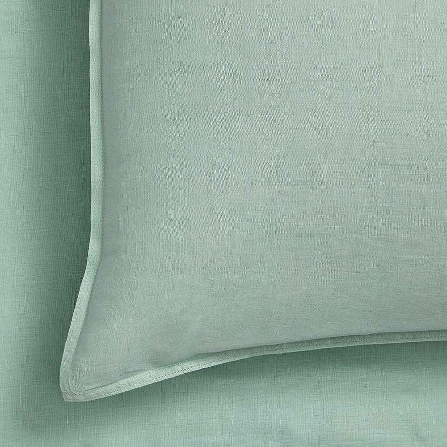 Vintage Washed Linen Dusty Mint Sheet Set | Adairs