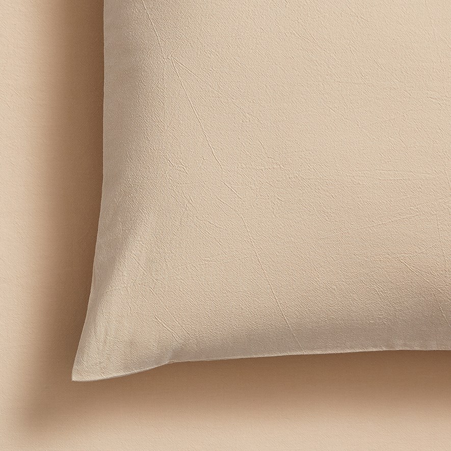 Stonewashed Cotton Sand Sheet Set | Adairs