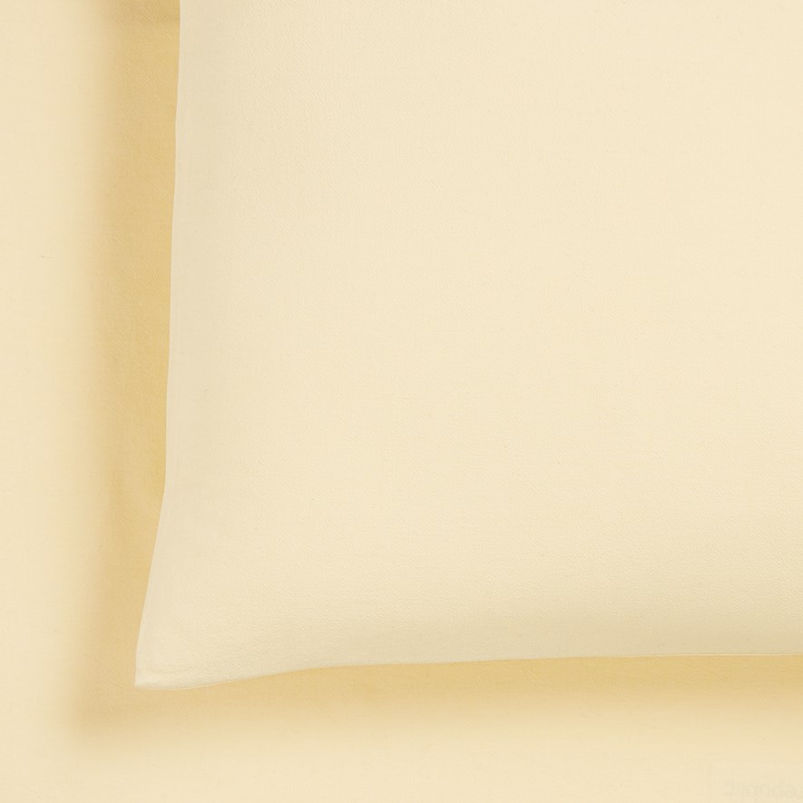 Stonewashed Cotton Dusty Lemon Sheet Set | Adairs