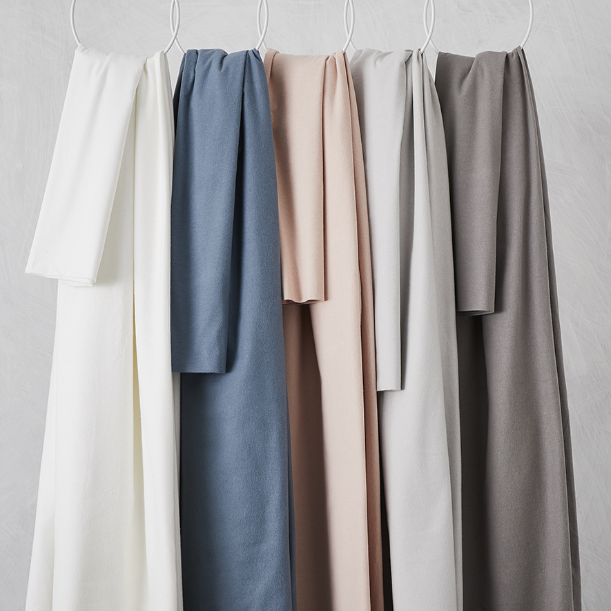 Plain Dye Flannelette Denim Sheet Set | Adairs