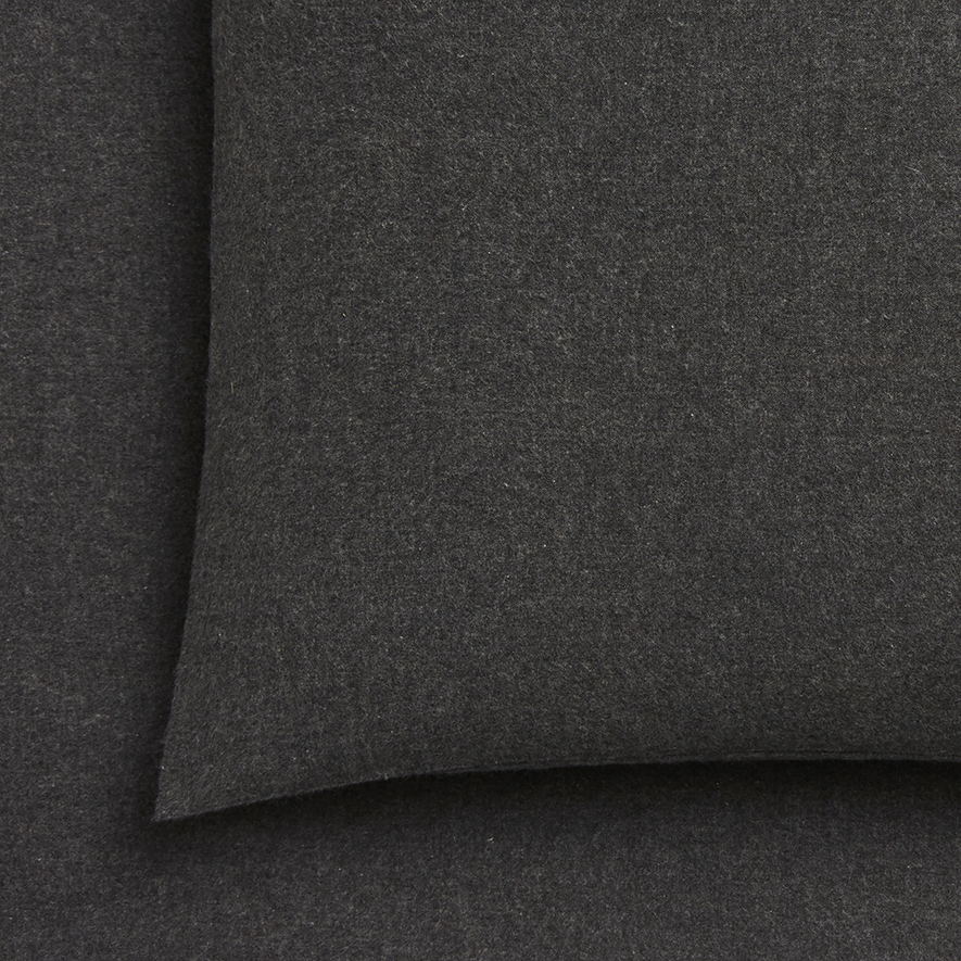 Mercer + Reid - Plain Dyed Flannelette Coal Sheet Set | Adairs