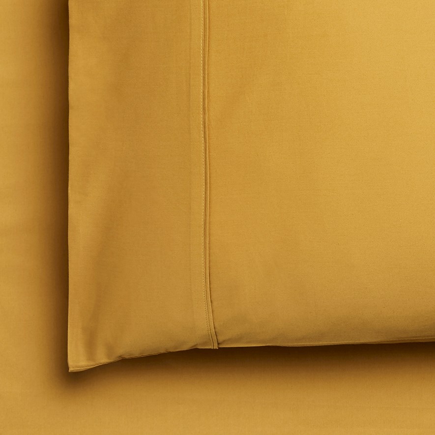 500TC Pima World's Softest Cotton Honey Mustard Sheet Set | Adairs