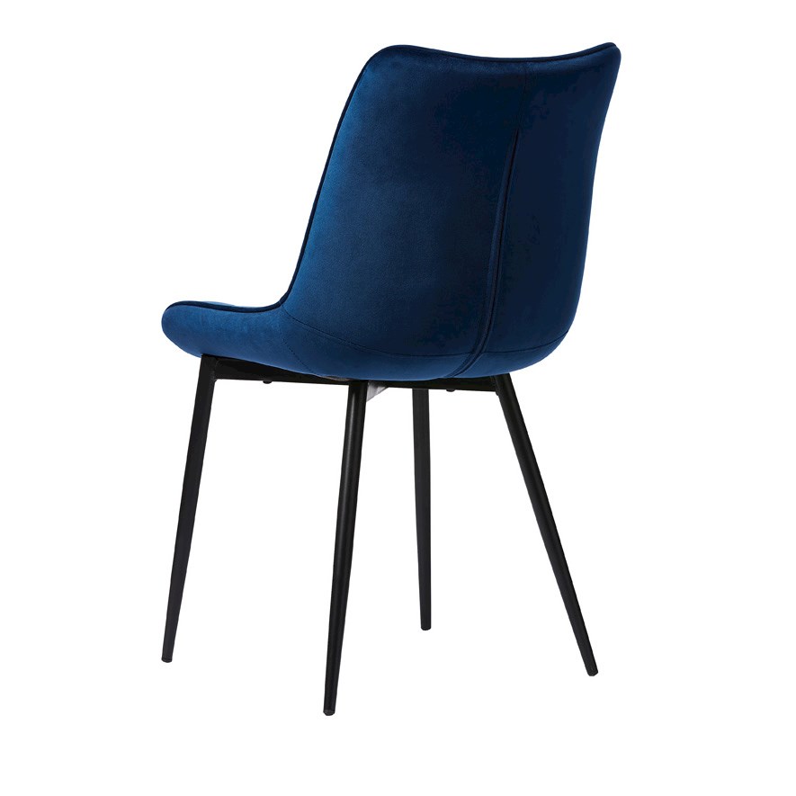 Montreal Dining Chairs Set of 2 in Indigo Velvet | Adairs