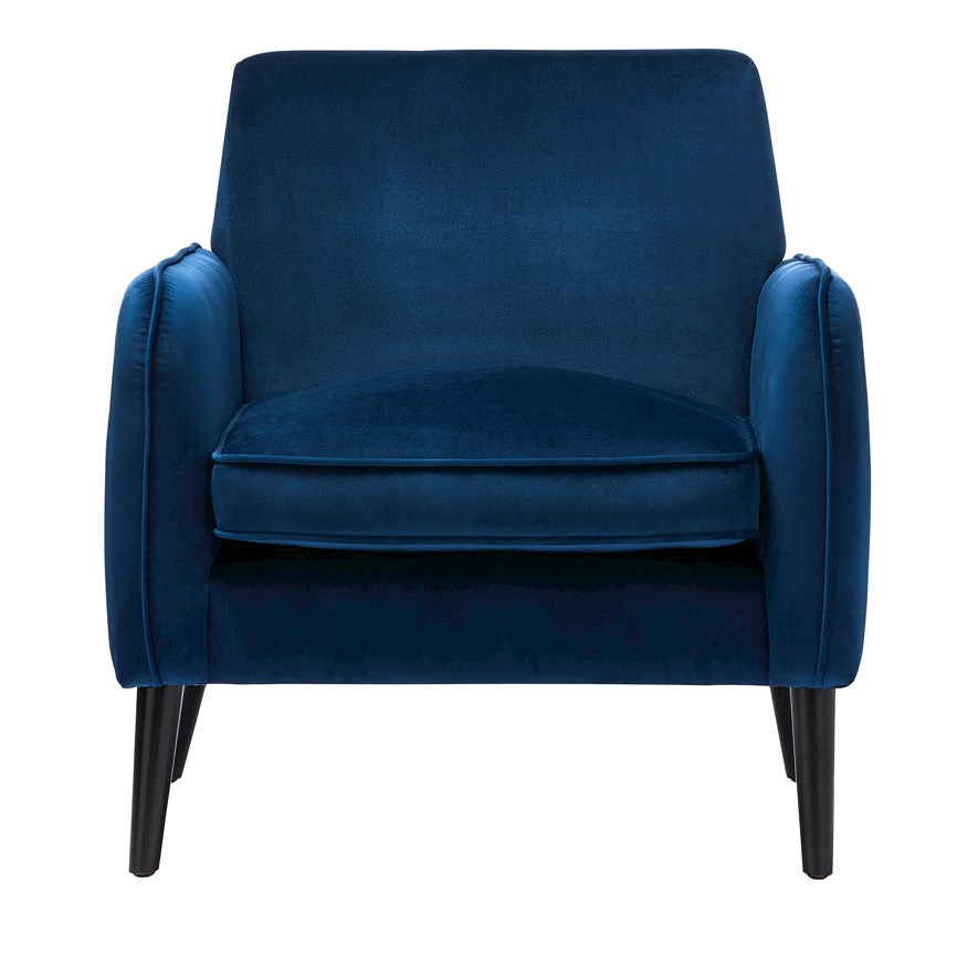 Portland Indigo Velvet Chair | Adairs