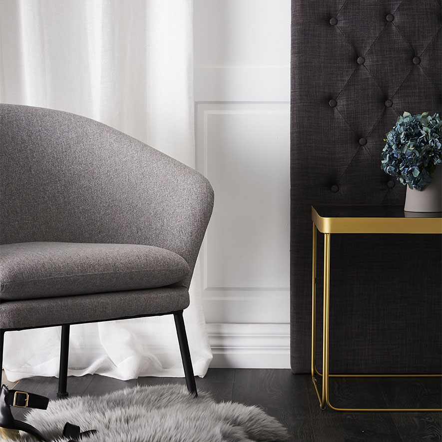 Mercer + Reid - Mandarin Chair Silver | Adairs