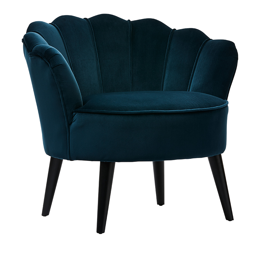 Ariel Midnight Velvet Chair | Adairs
