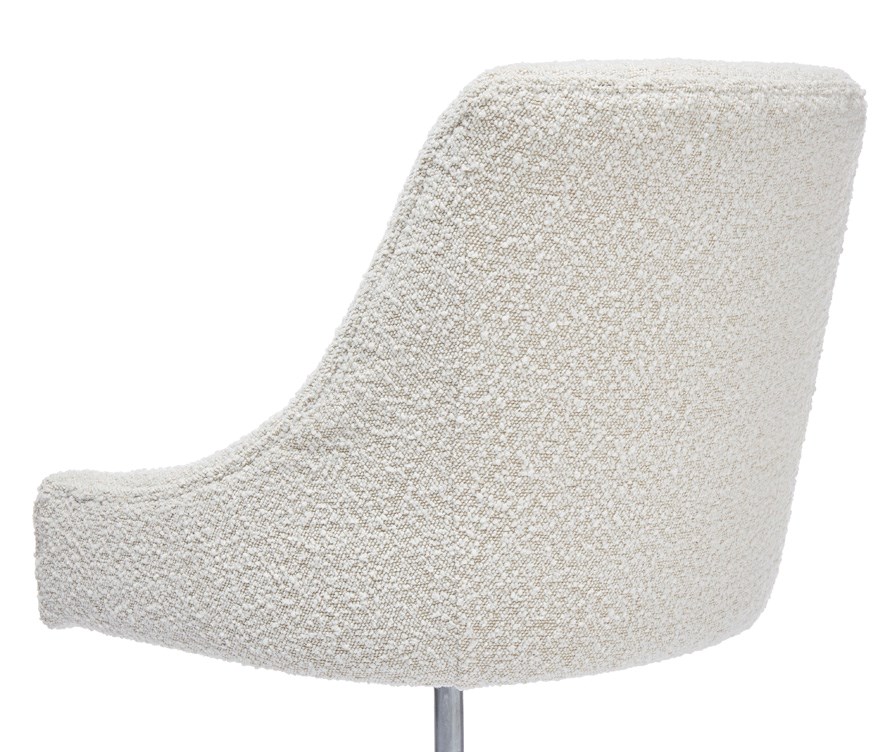 Neville Cream Boucle Desk Chair | Adairs