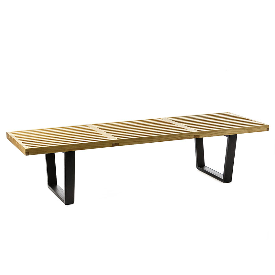 Home Republic - Anton Bench Seat Ash & Black | Adairs