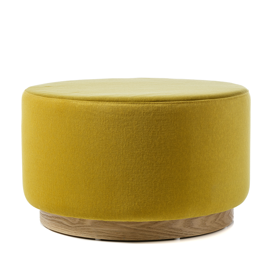 Home Republic - Stockholm Large Ottoman Mustard | Adairs