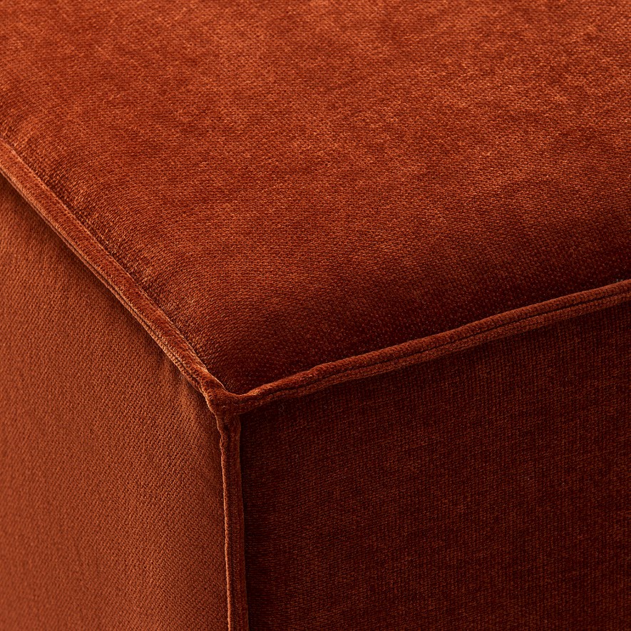 Dali Copper Ottoman | Adairs