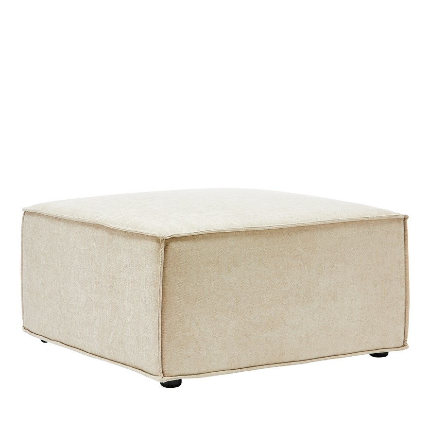 Dali Natural Ottoman | Adairs