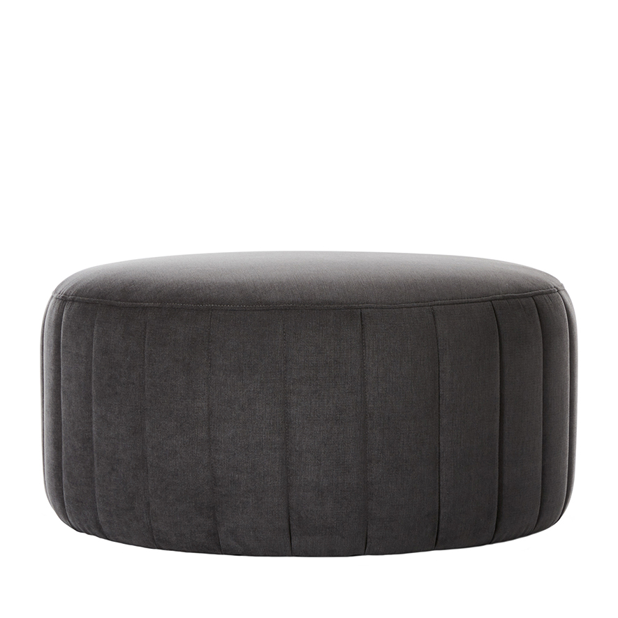 Mercer + Reid - Kensington Large Coal Ottoman | Adairs