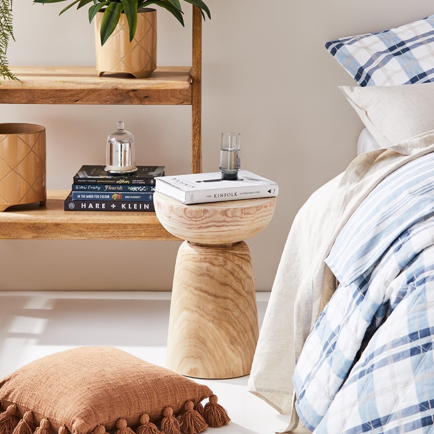 Home Republic - Bungalow Natural Side Table | Adairs