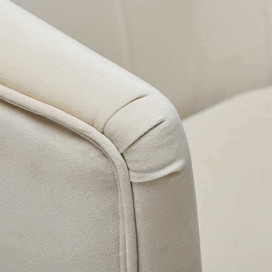 Monroe Sand Velvet Chair | Adairs