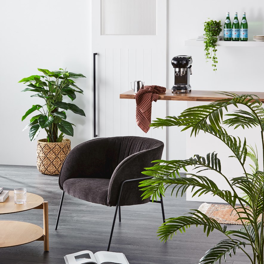 Miami 1 Seater Onyx Chair | Adairs