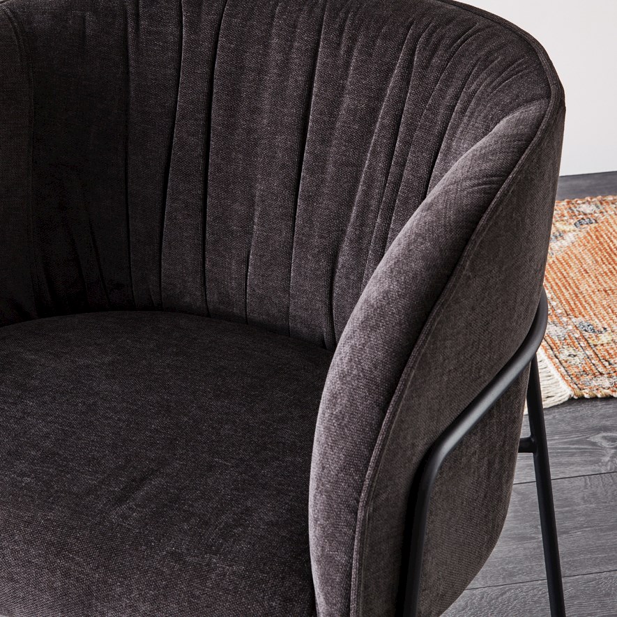 Miami 1 Seater Onyx Chair | Adairs